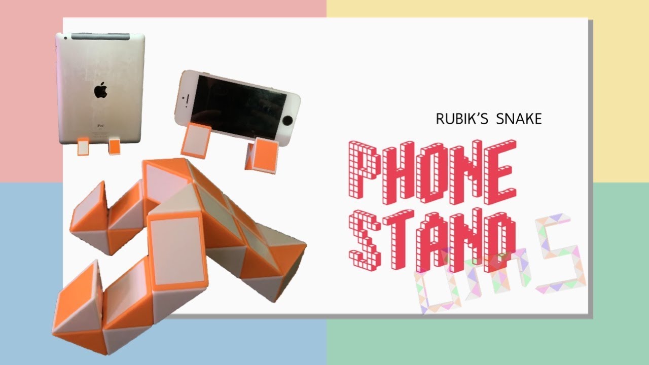 Rubik’s snake 24 : PHONE STAND - Step by step & SLOW - YouTube