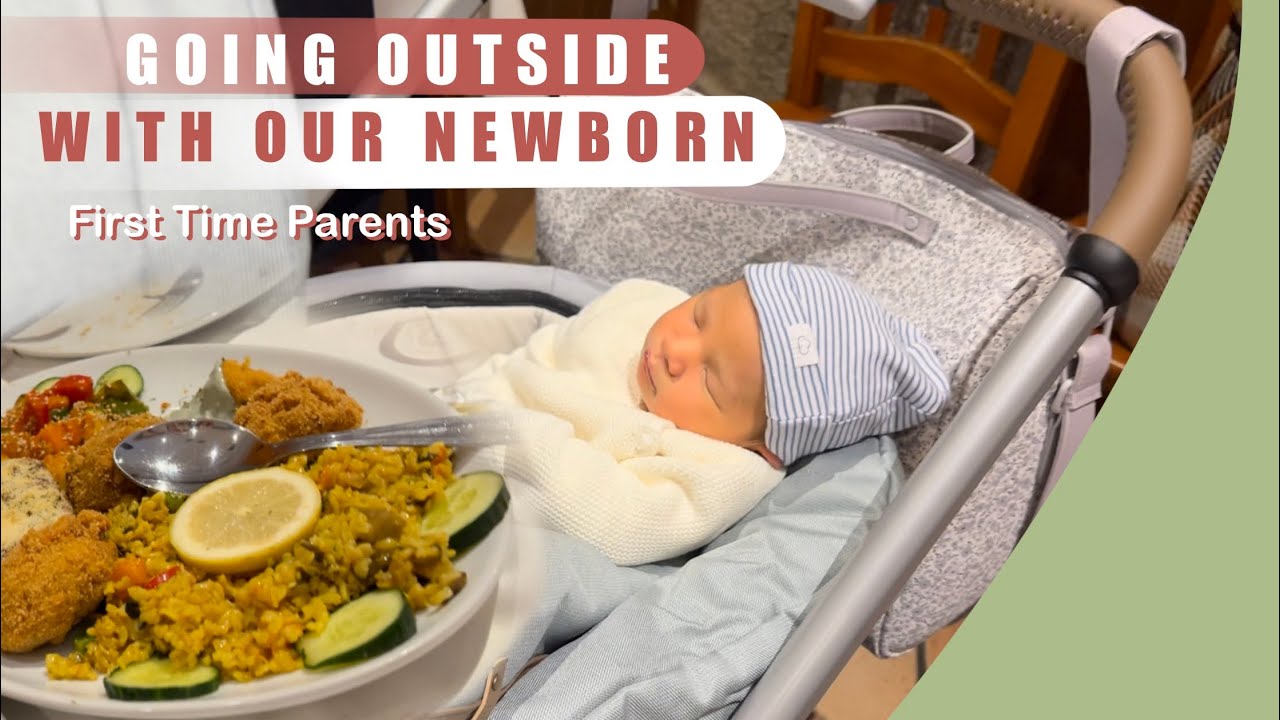First Time Out With Our Newborn Baby | First Time Parents | DITL - YouTube