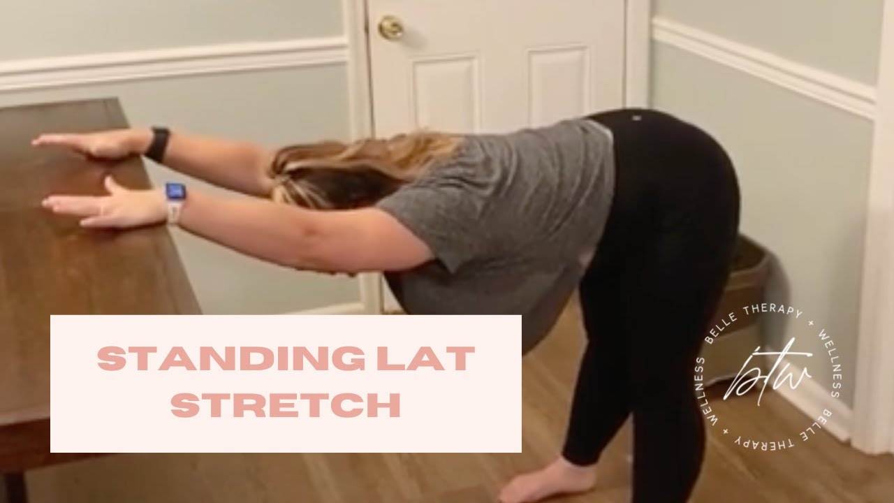 Standing Lat Stretch - YouTube