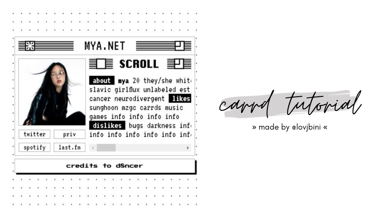 simple pro-looking carrd tutorial — © d8ncer - YouTube