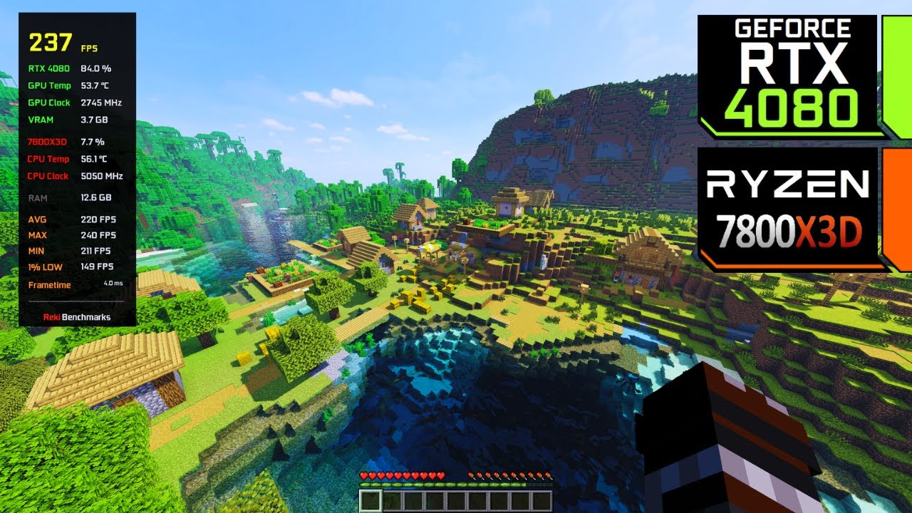 Minecraft Sodium 1.20.4 Realistic Shaders | RTX 4080 + Ryzen 7 7800X3D ...