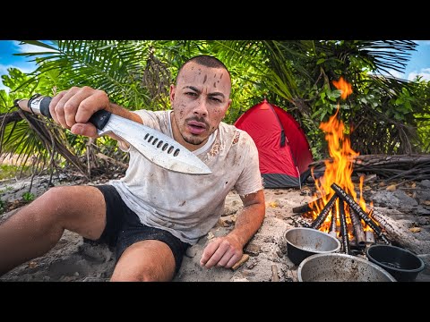 ISSIZ ADADA YEMEK ve SU OLMADAN 24 SAAT HAYATTA KALMAK!!