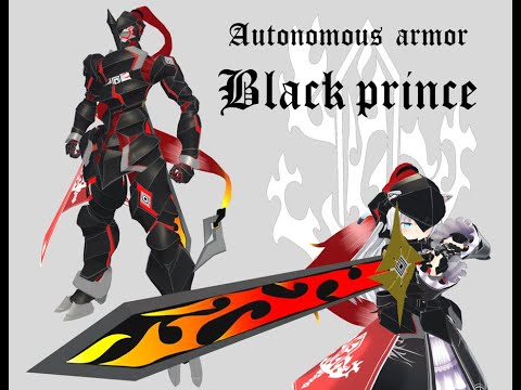 【VRChat action】Autonomous armor "Blackprince" - YouTube