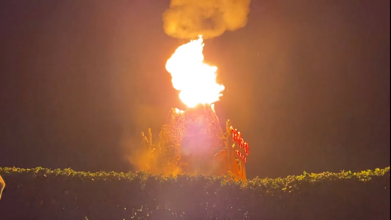Rainforest Cafe Volcano eruption - Disney Springs , Orlando Florida ...