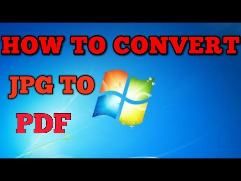 How To Convert JPG File into  PDF..2017