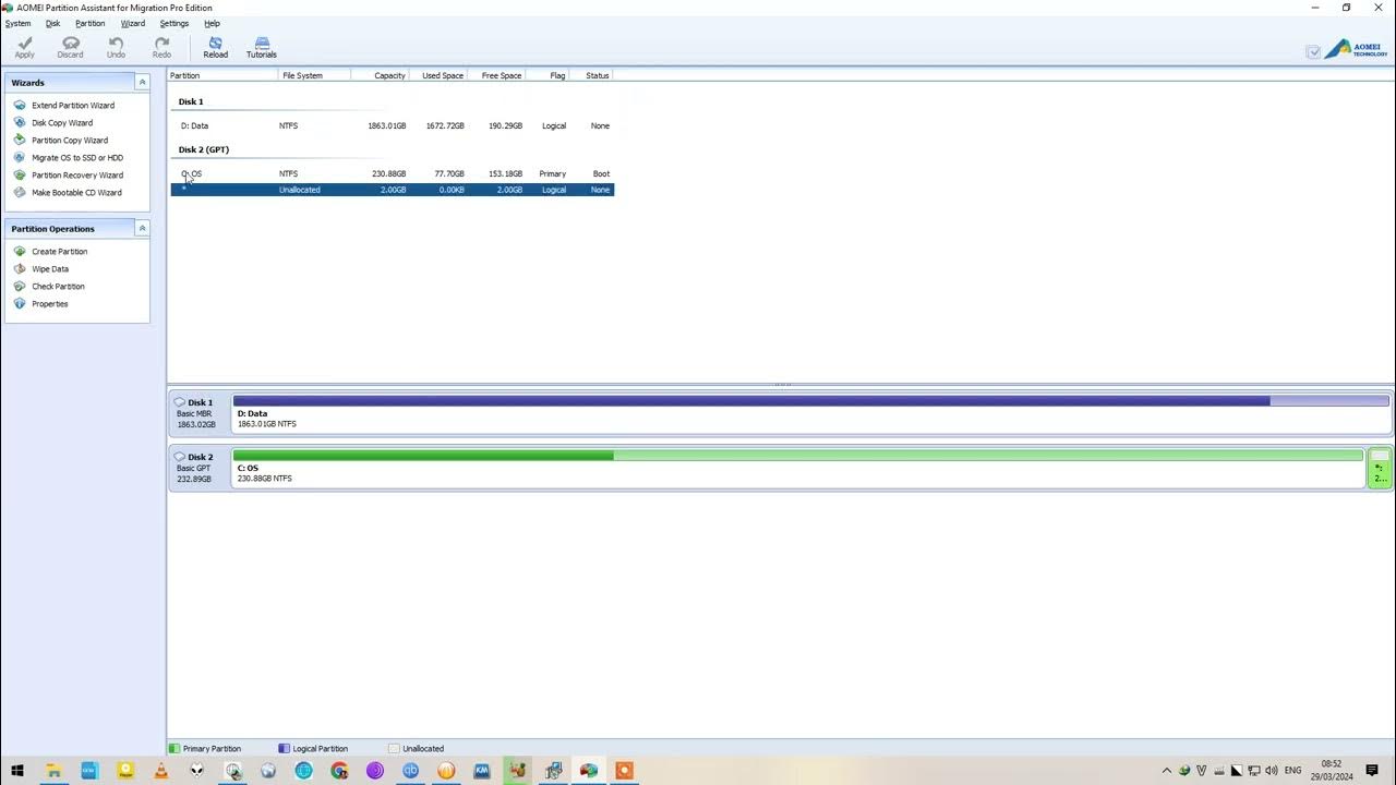 Merge Partition with AOMEI Partition Assistant - YouTube