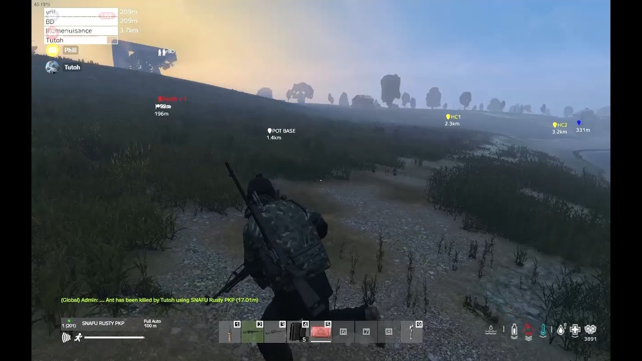 DayZ Open Sector PvP Deer Isle - Dealing with Hunt Clan - YouTube