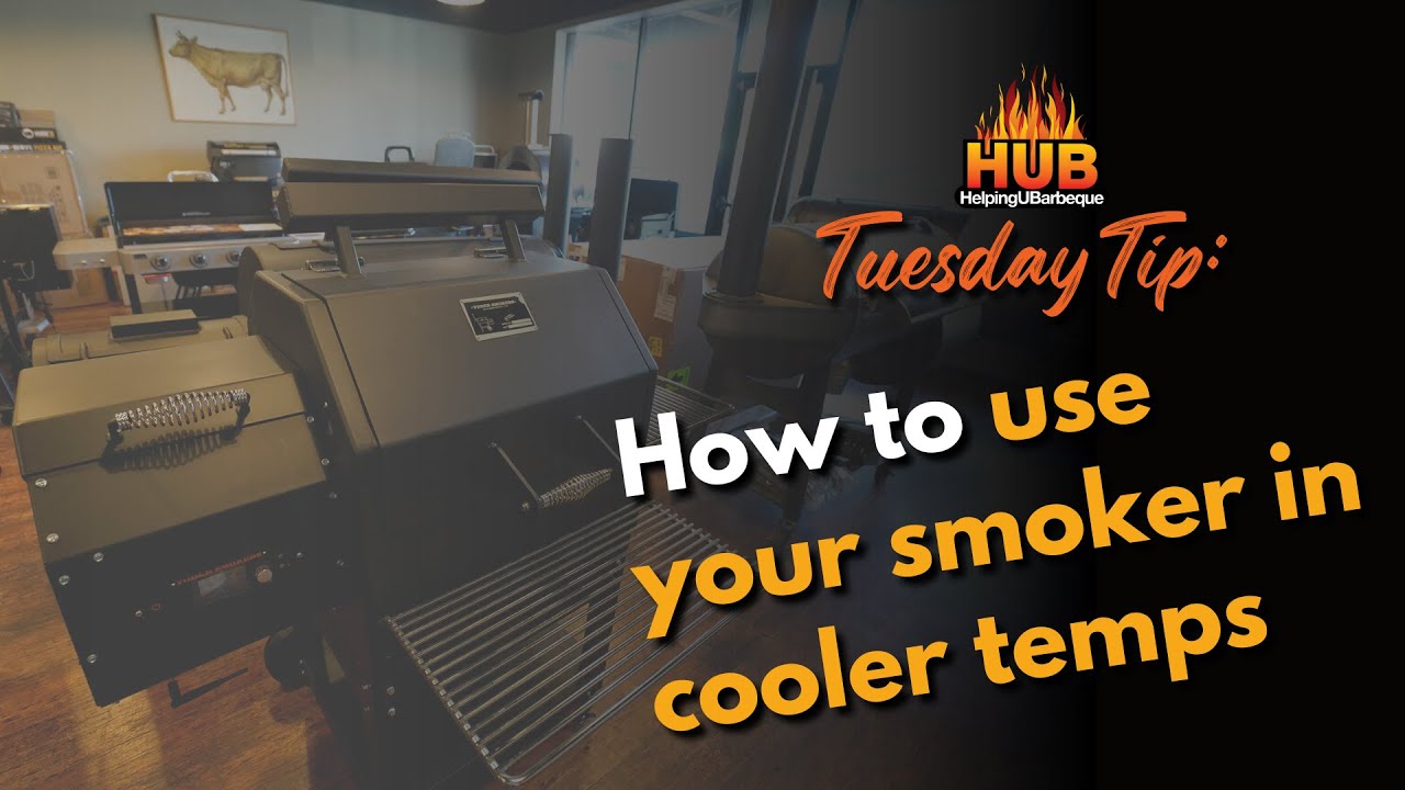 How to use your smoker in cooler temps - YouTube