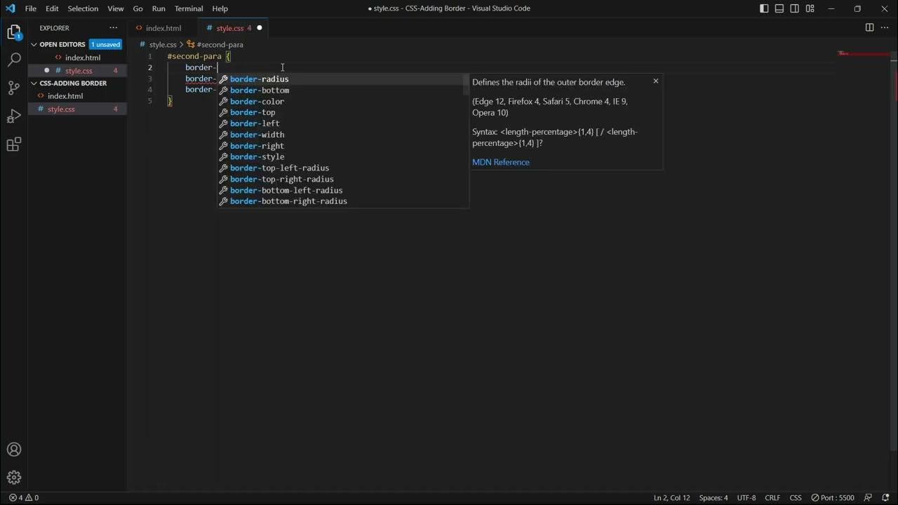 Rules for Border in #html #css #javascript #tutorial #tutorials # ...