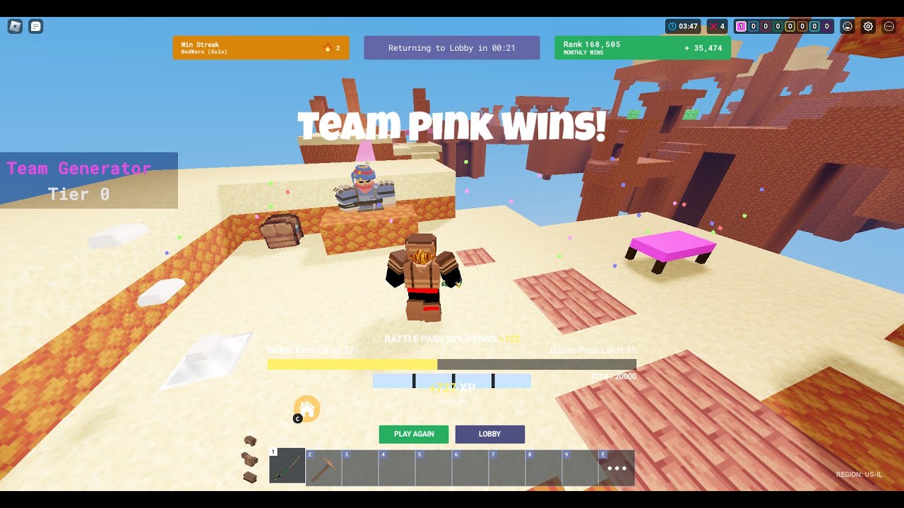 Playing Solos In Bedwars Roblox Bedwars Youtube