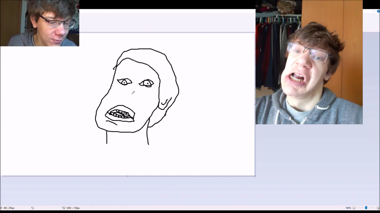 Ms paint self portrait - YouTube