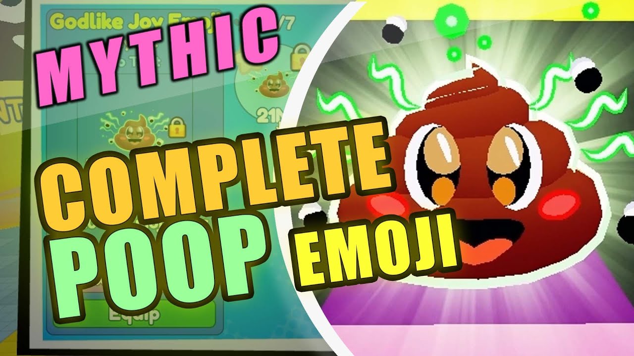 Race Clicker COMPLETE Poop Emoji Mythic | Roblox - YouTube