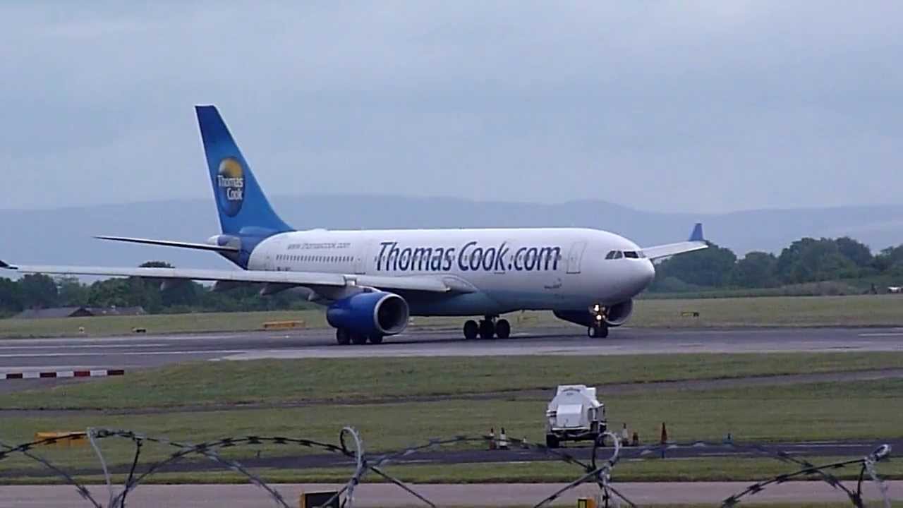 Amazing - Engine Failure Thomas Cook A330 200 at Manchester Airport ...