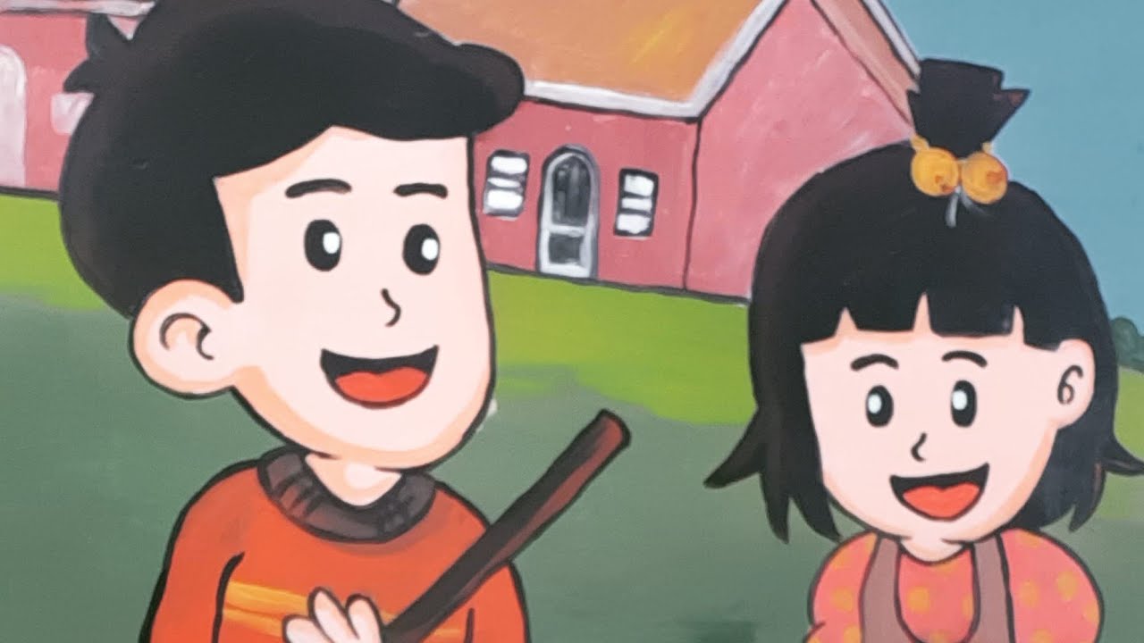 SKETSA MURAL DI SDN 2 TANJUNG, LOMBOK UTARA - YouTube