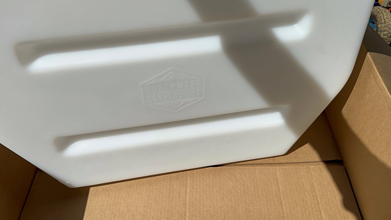 Northwest Conversions Sprinter Van 28 gallon spare tire water tank ...