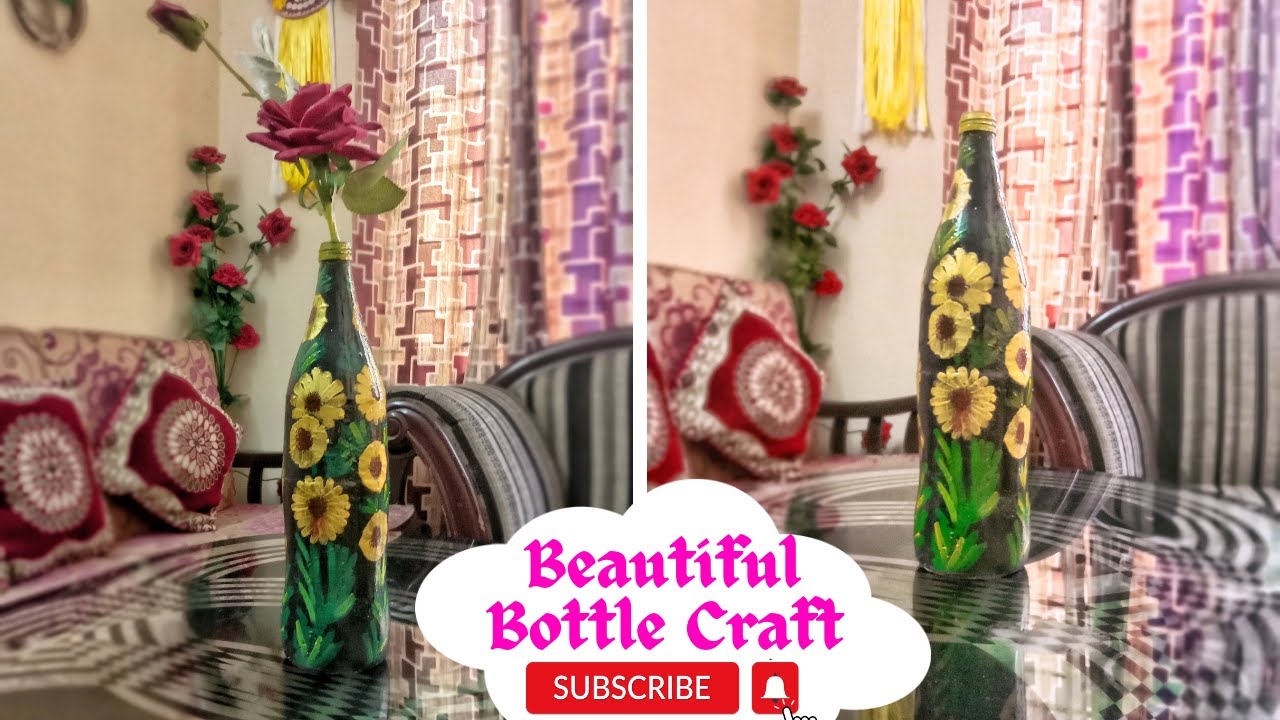 How to make beautiful Bottle Craft with Coca Cola Bottle at home very ...