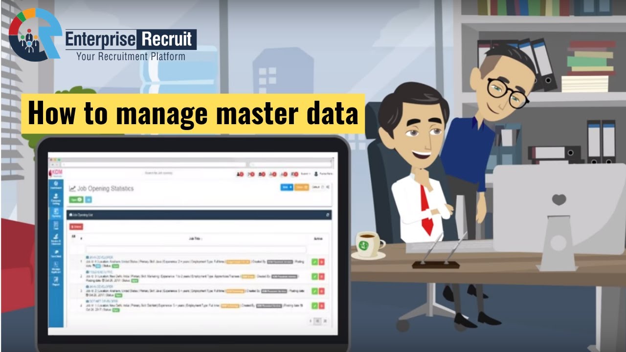 How to manage master data EnterpriseRecruit - YouTube