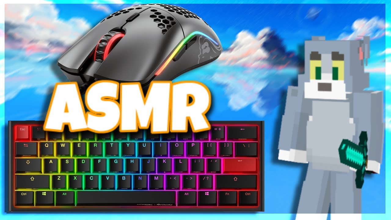Keyboard + Mouse Sounds ASMR *VERY CLICKY* | Hypixel Bedwars