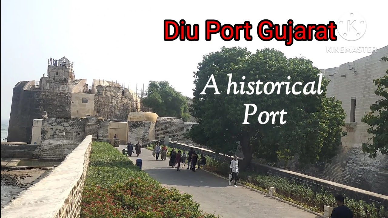 Diu port.A beautiful port in Gujarat Diu, one of the union territory in ...