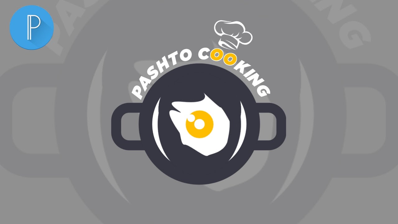 Pashto Cooking Logo Design in Pixellab - YouTube
