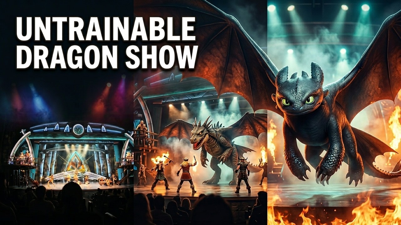 [4K] Epic Universe - Untrainable : How to Train a Dragon Show April ...