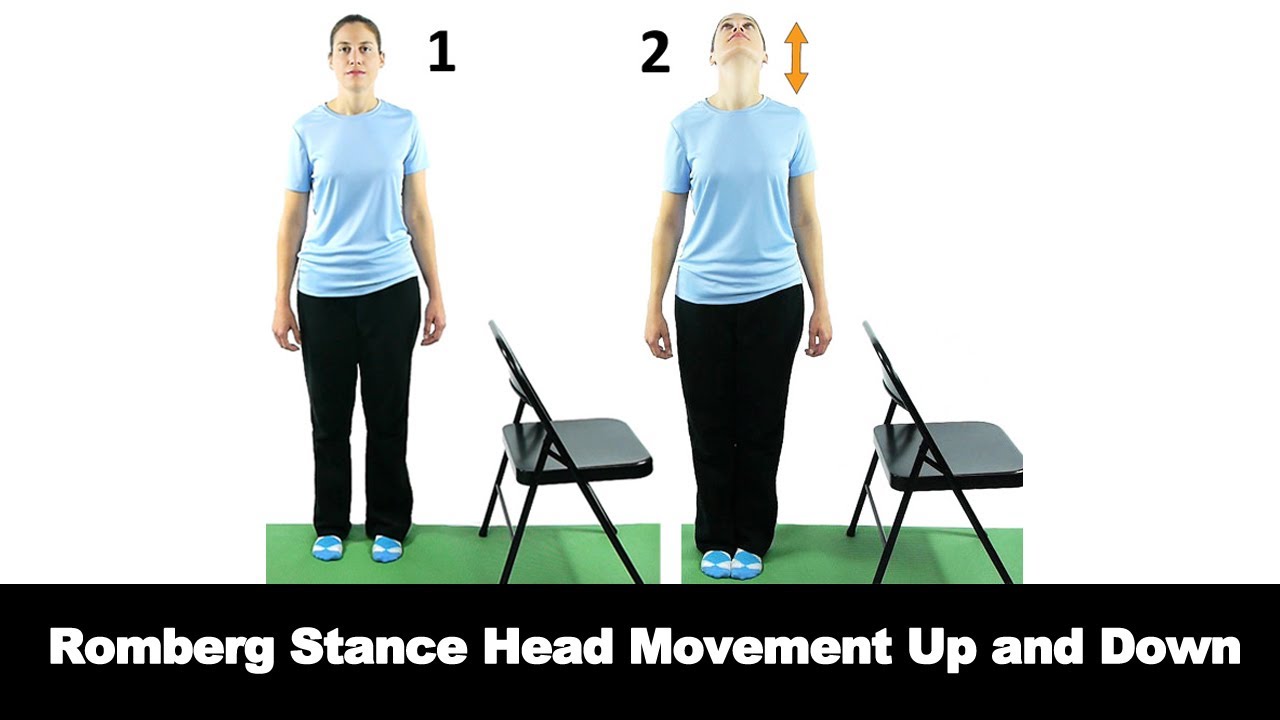 Romberg Stance Head Movement Up and Down - Ask Doctor Jo - YouTube