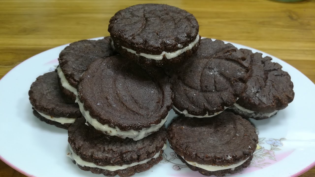 Oreo biscuit Recipe/চুলায় তৈরি ওরিও বিস্কুট রেসিপি/Oreo cookies/Oreo ...