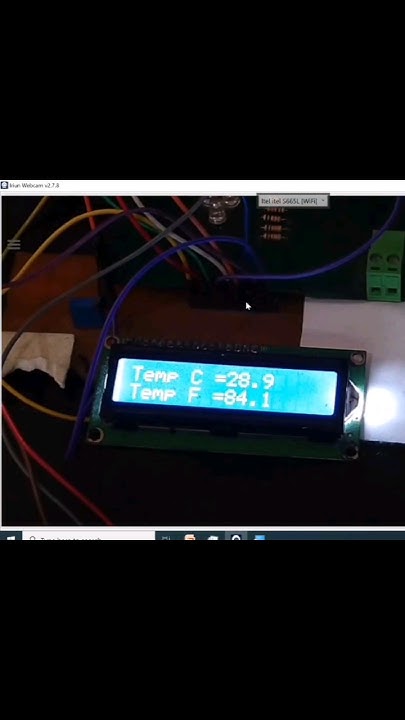 Temperature measurement using PIC16F877A microcontroller. #electronics #iot #project #led - YouTube
