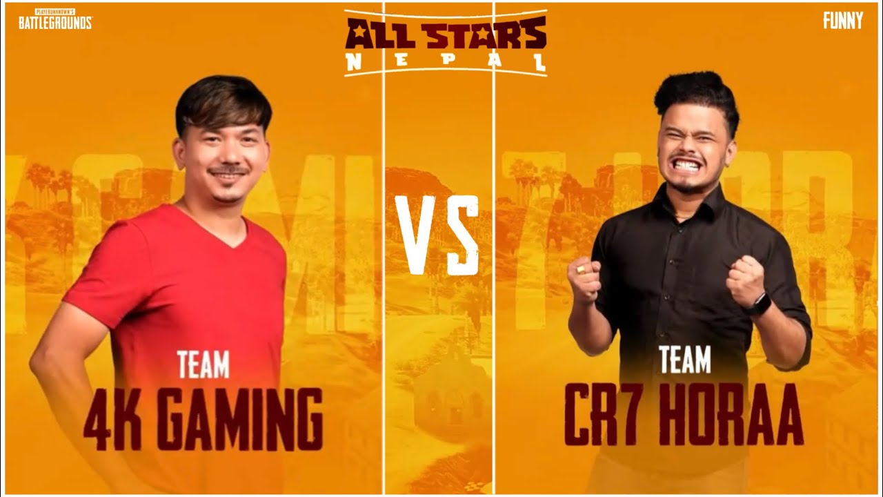 [INTENSE] Team 4K GAMING NEPAL vs Team CR7 HORAA | All Stars Nepal PUBG ...