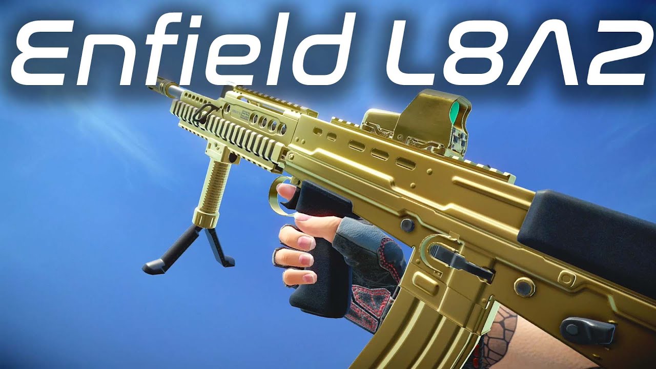 Golden Enfield L8A2, 3-Round Burst Assault Rifle! - YouTube