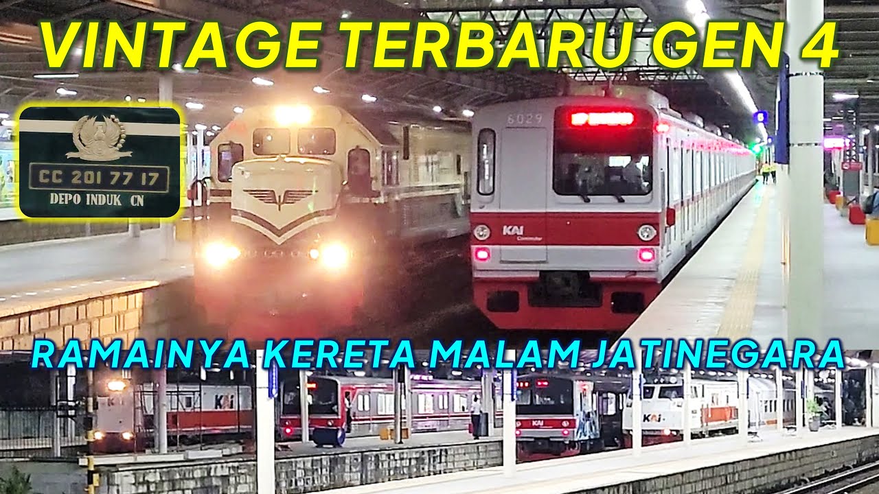 LOKOMOTIF VINTAGE TERBARU GEN. 4 KE JAKARTA !! RAMAINYA Kereta Malam ...