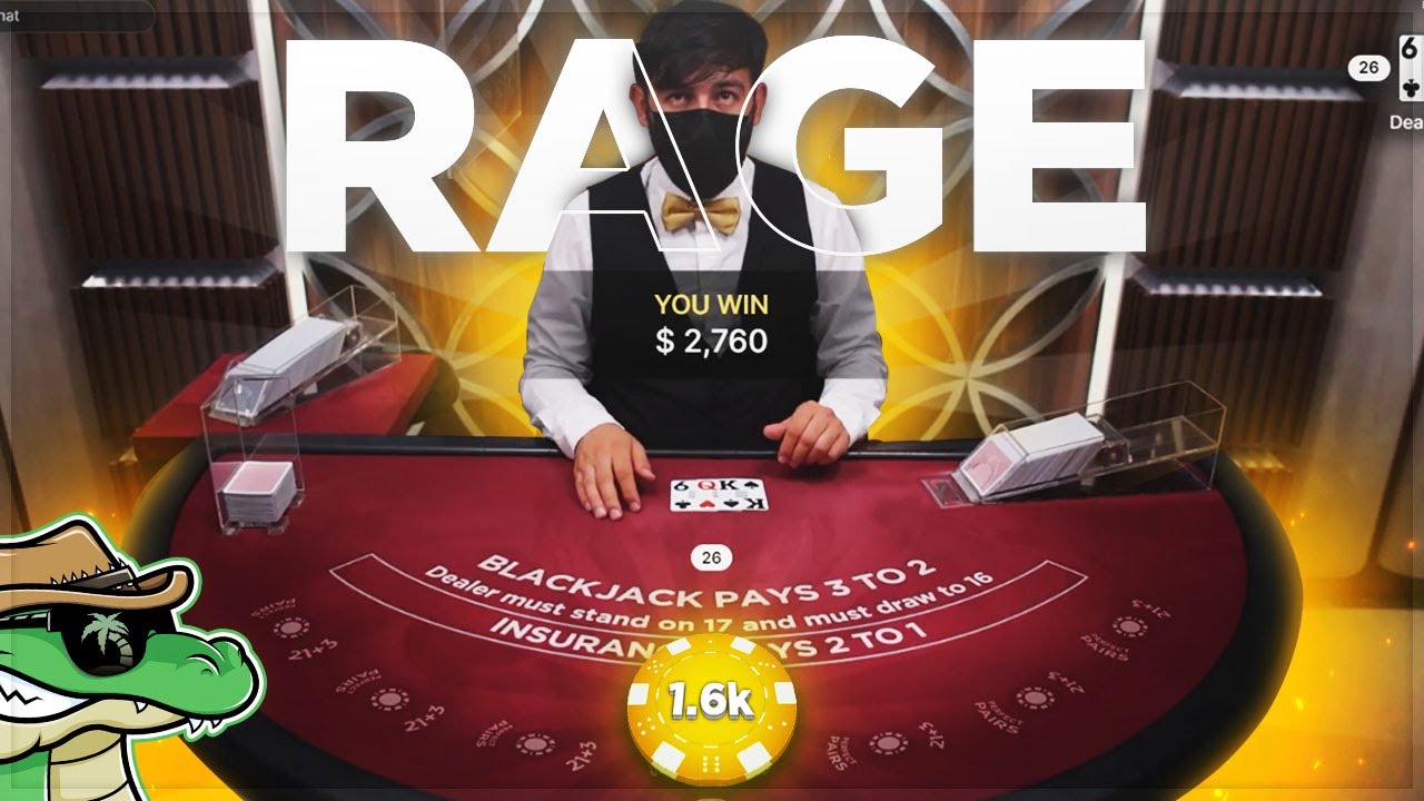 I RAGED after losing $1,600 on Blackjack! - YouTube