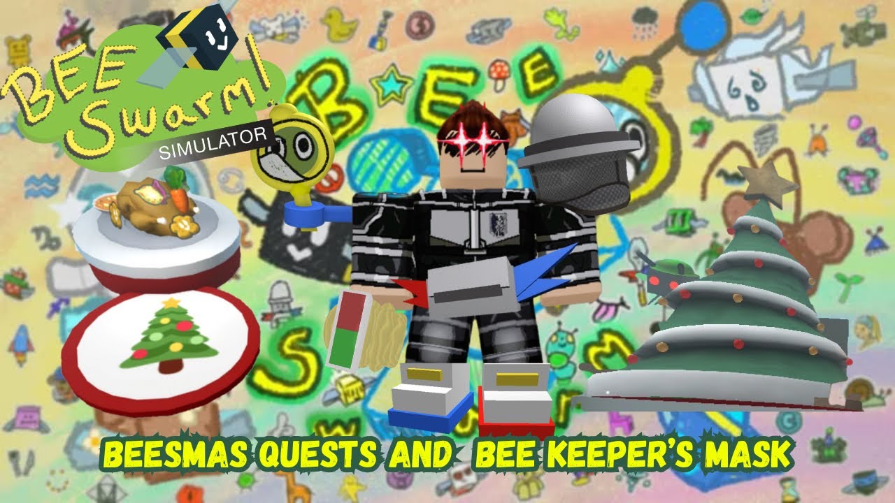 Bee Swarm Simulator: Beesmas quests and bee keeper’s mask - YouTube
