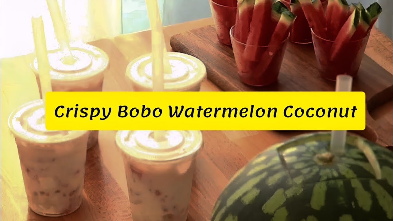 Crispy Bobo Watermelon Coconut | #5minuterecipe #viralvideo - YouTube
