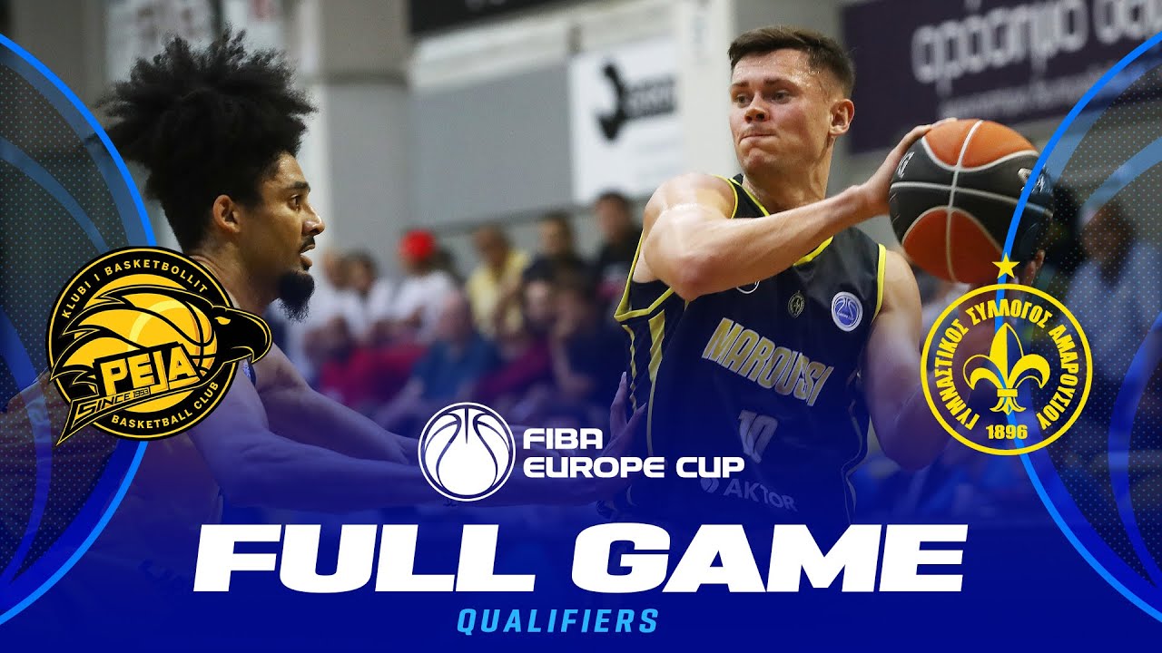 KB Peja v Maroussi Basketball Club | Full Basketball Game | FIBA Europe ...