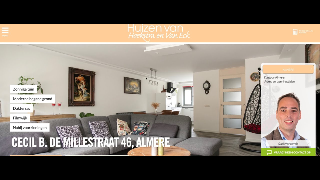 Te koop: Cecil B. de Millestraat 46, Almere - Hoekstra en van Eck ...