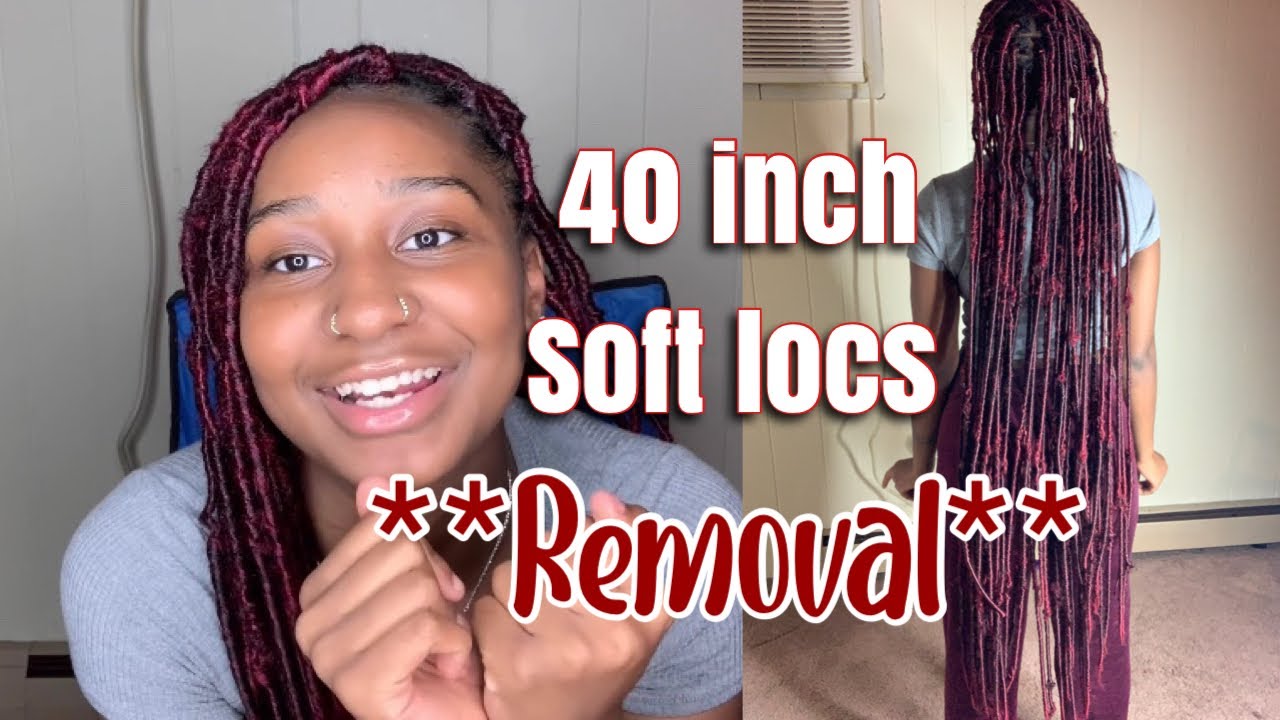 40 inch soft locs removal | how to take out soft locs | little to no ...