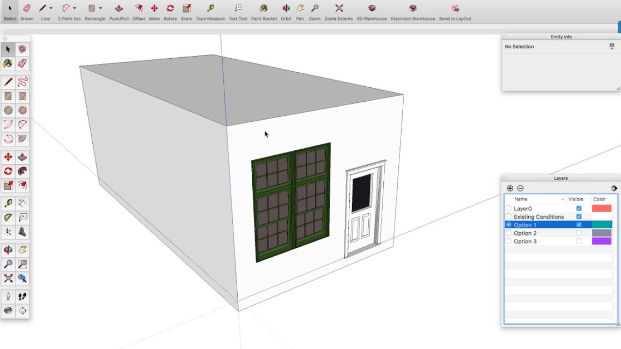 Space planning in SketchUp - YouTube