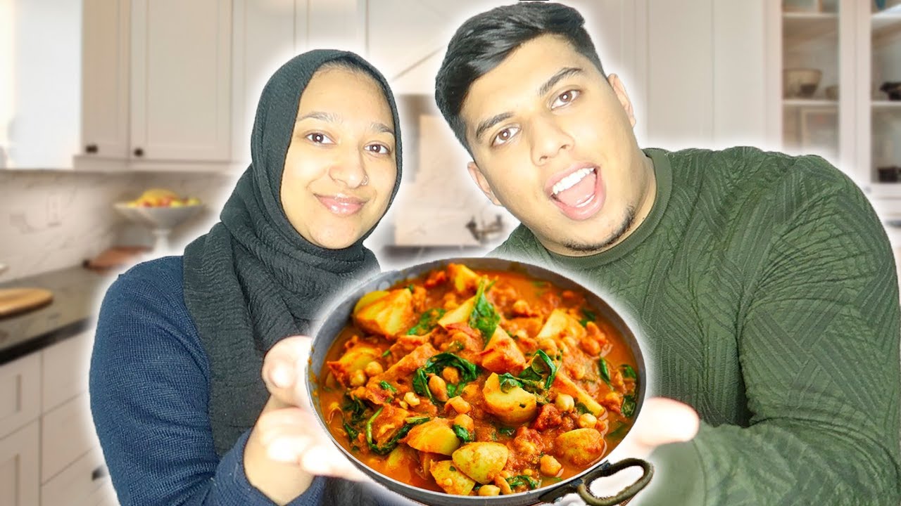 Chickpea & Potato Bazi | Cooking With RiTZ & Rez - YouTube