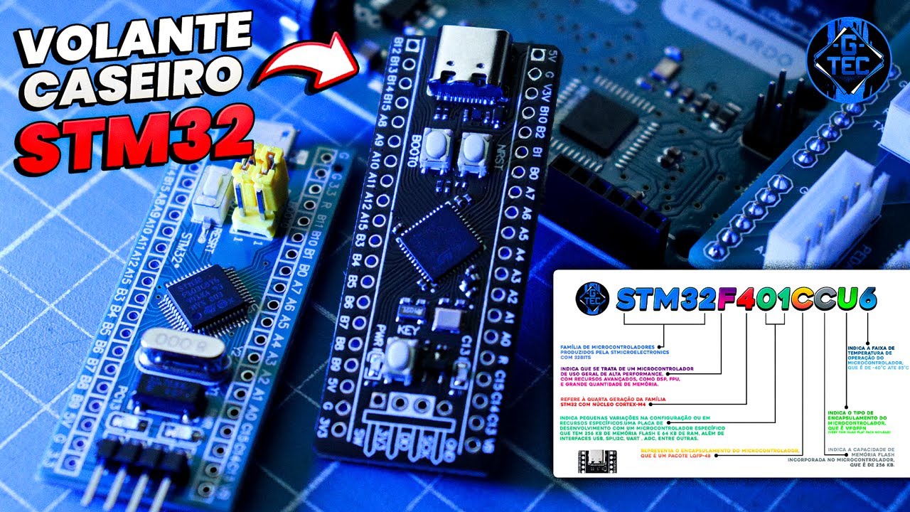 Conheça a STM32 A Evolução para o DIY Volante Caseiro - YouTube