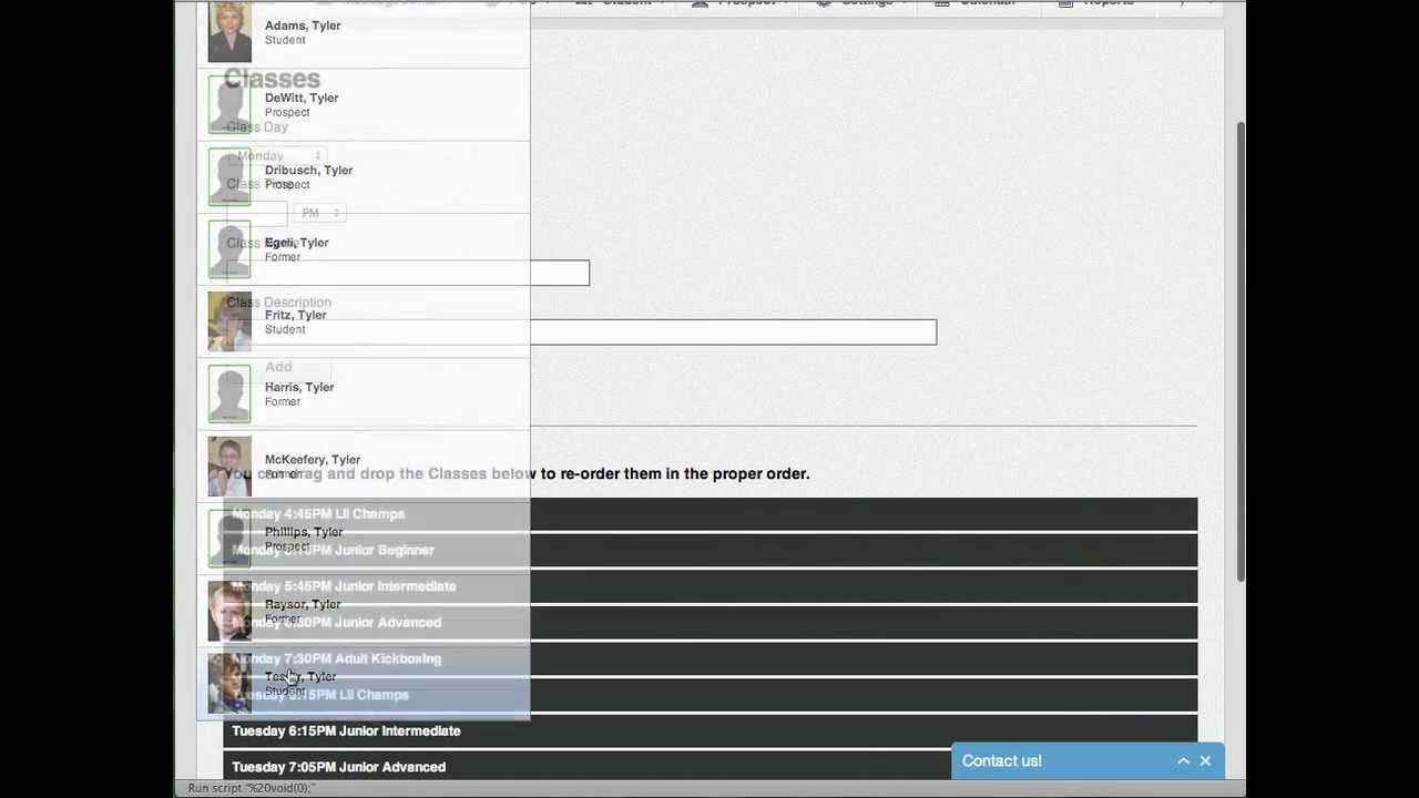 RainMaker Martial Arts Software Class Rosters - YouTube