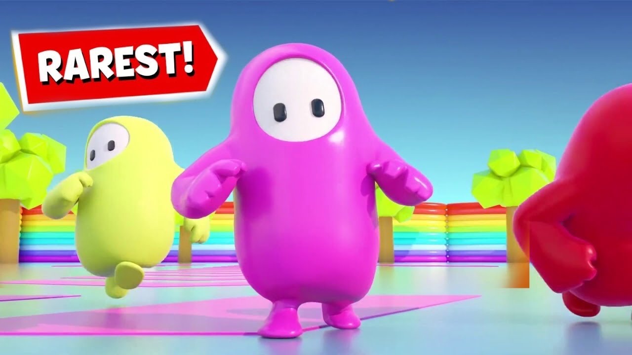 Fall Guys Top Five RAREST Skins ... - YouTube