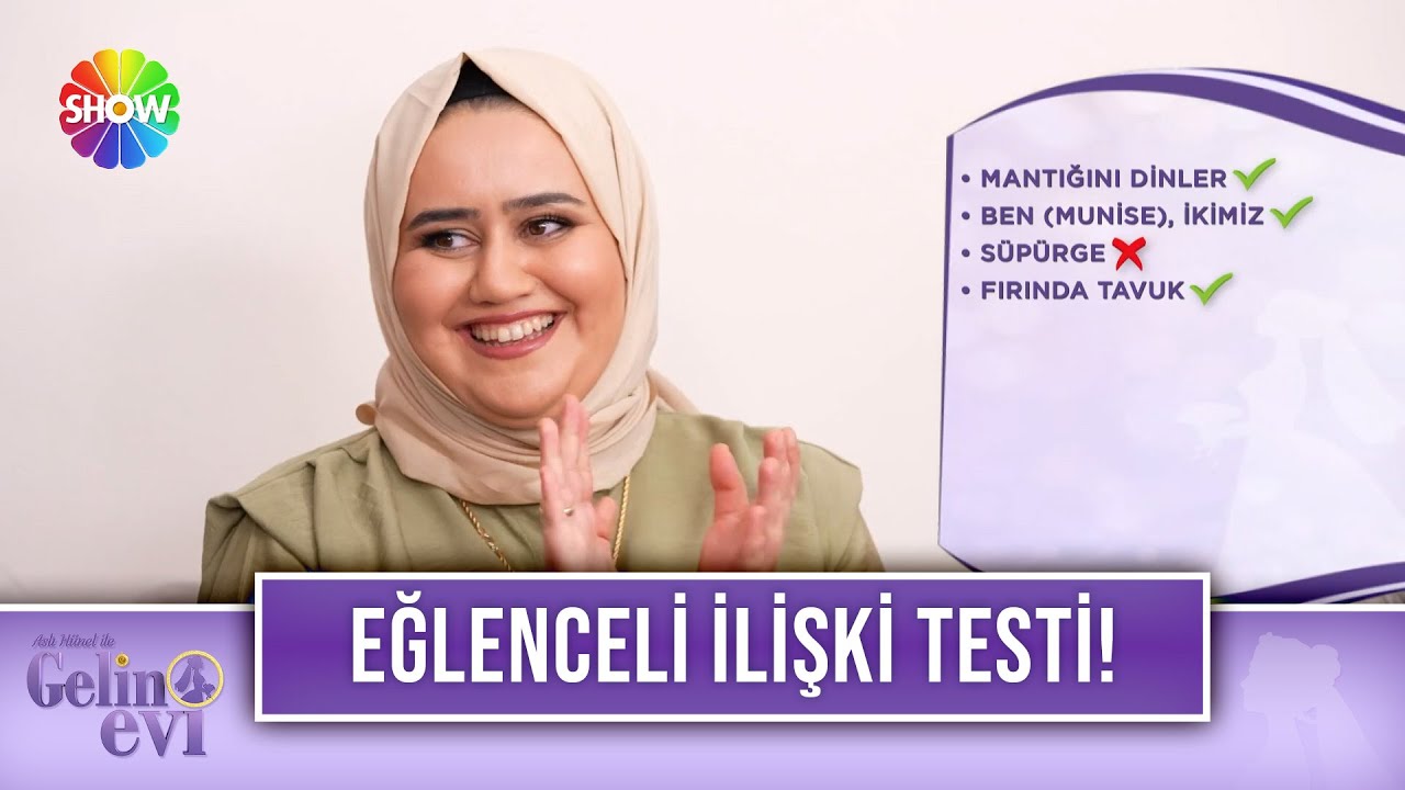 Munise gelin ve eşinin eğlenceli ilişki testi! | Gelin Evi 1048. Bölüm ...