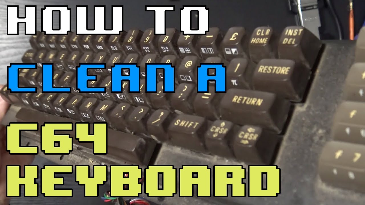 How To Clean a Commodore 64 Keyboard - YouTube