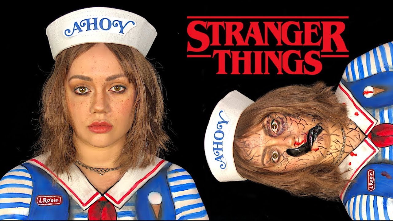 STRANGER THINGS ROBIN MAKEUP TRANSFORMATION! - YouTube
