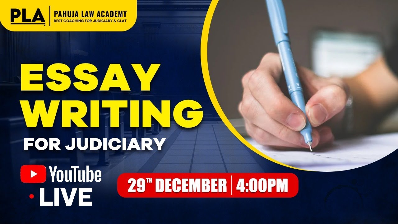 Essay Writing for judiciary Exams , Tips & Tricks by Pahuja Law Academy (PLA) | Must Watch - YouTube
