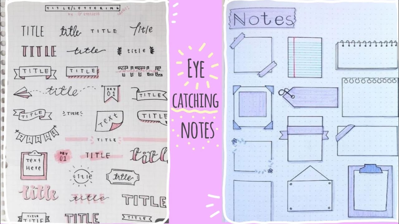 How to Make Your Notes Look Aesthetic ️|| Notes decorating ideas - YouTube