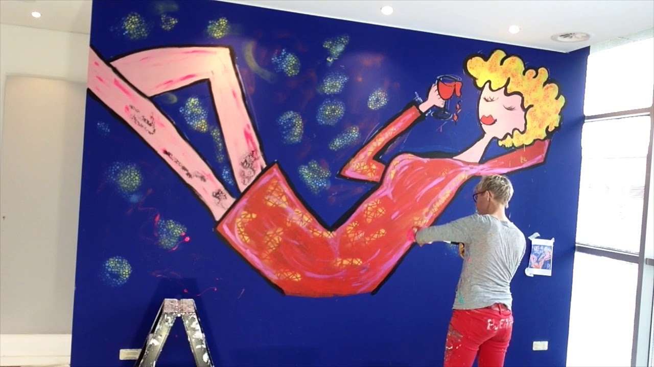 Amsterdam Art Hotel Mural ByEdith.nl - YouTube