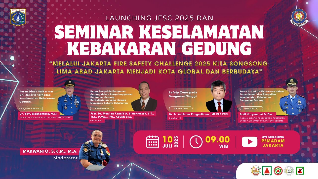 [LIVE STREAMING] LAUCHING JFSC 2025 DAN SEMINAR KESELAMATAN KEBAKARAN ...