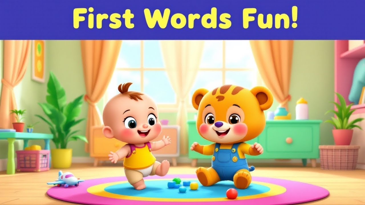 Baby's First Words: Learn & Play Together! 🎈 - YouTube